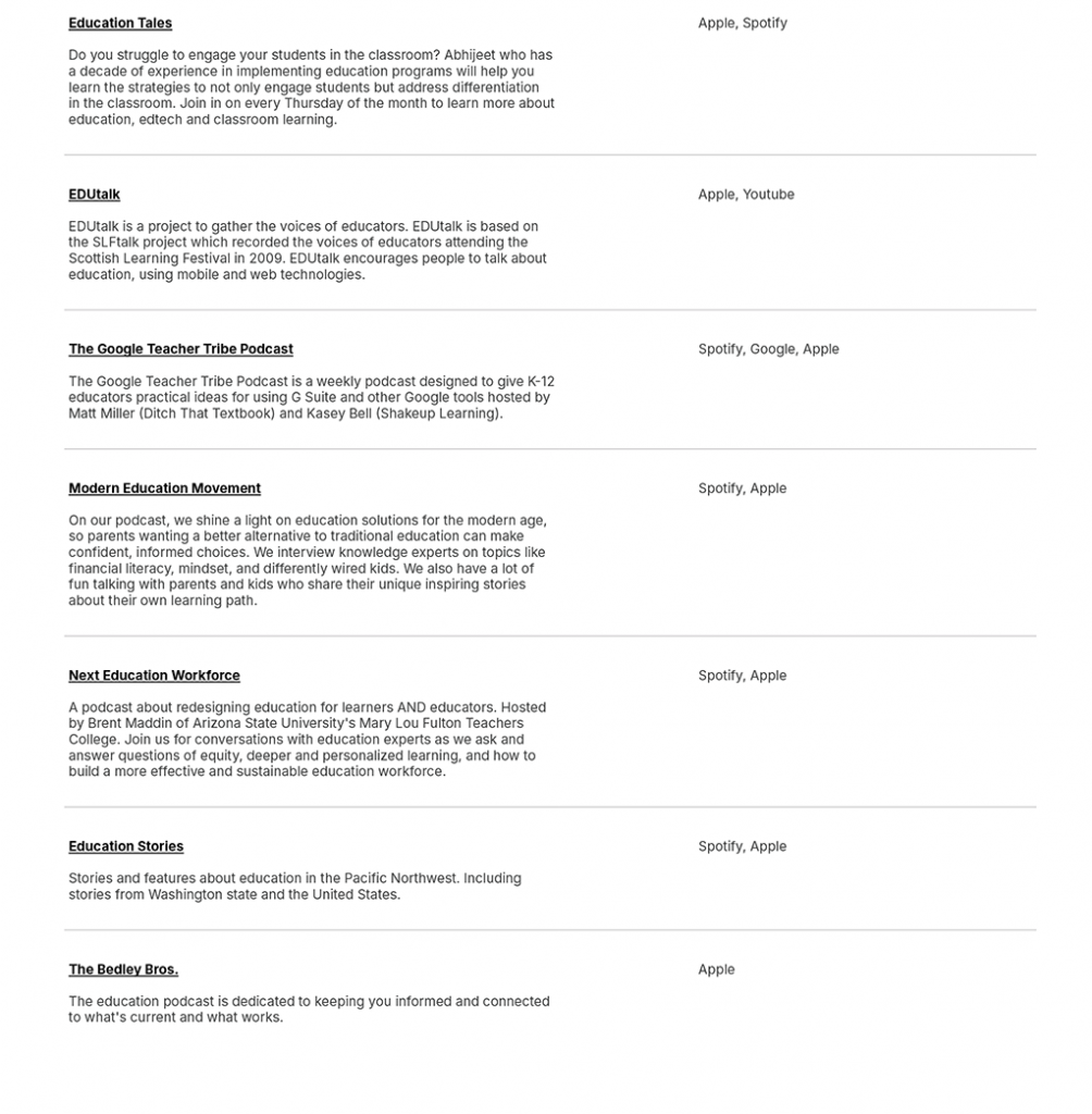 Listen to Education: EdDesign Mag Collected a List of Useful Podcasts - EdDesign